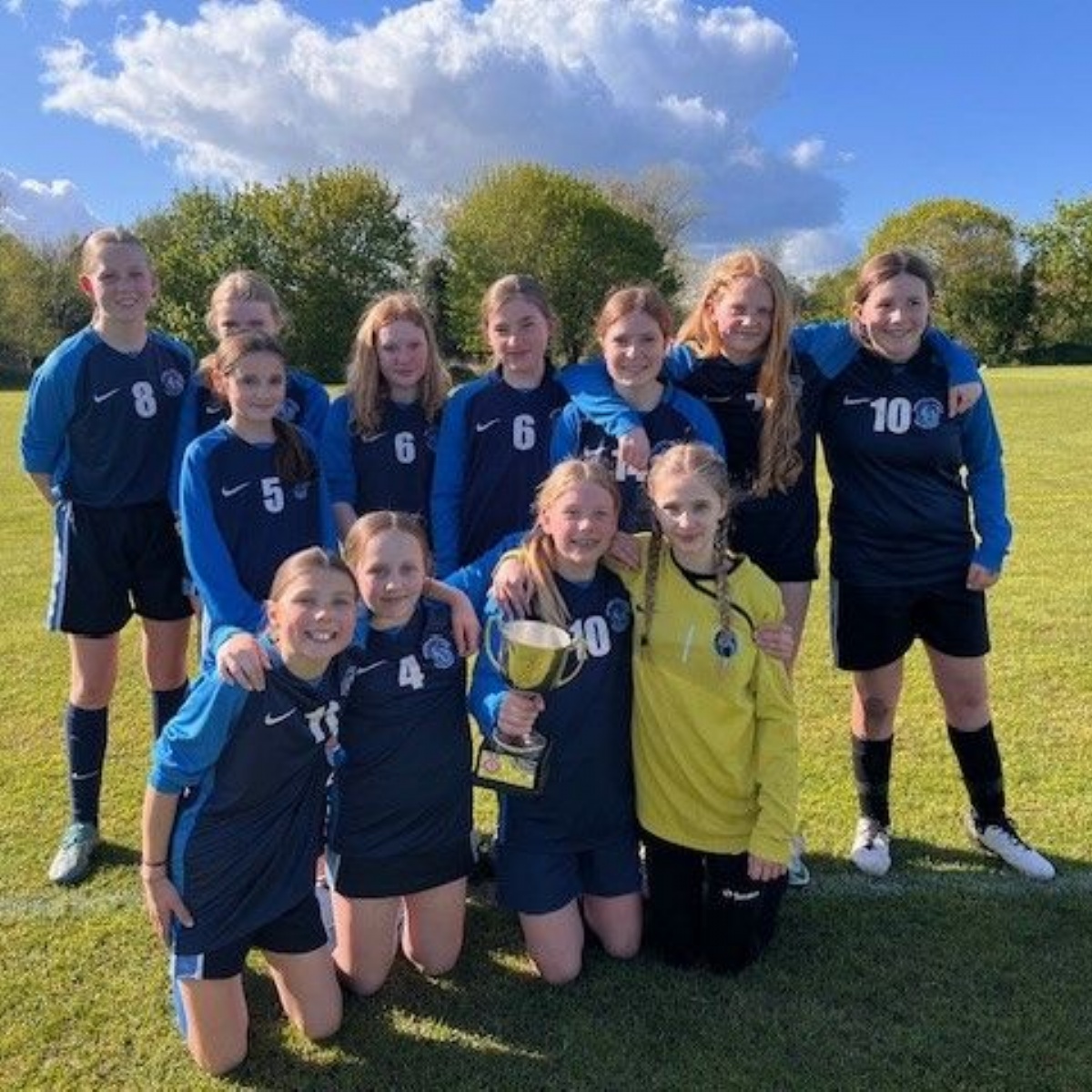 North Leamington School - Girls’ U13 Football Team Win District Cup